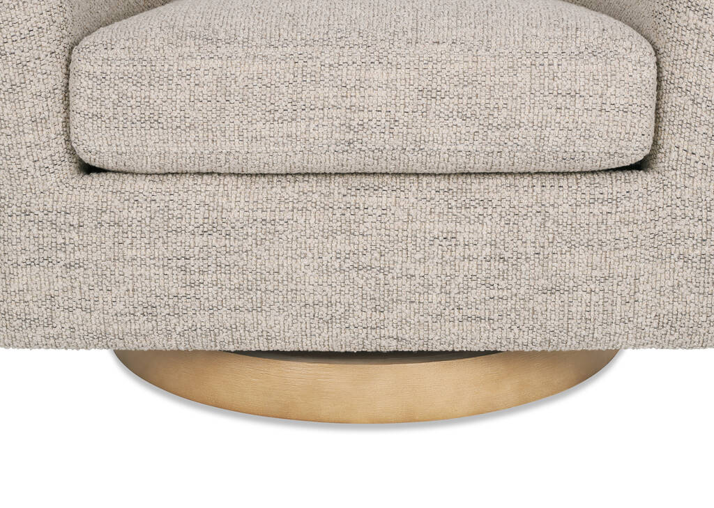 Caleb Swivel Armchair | Luly Taupe | Urban Barn