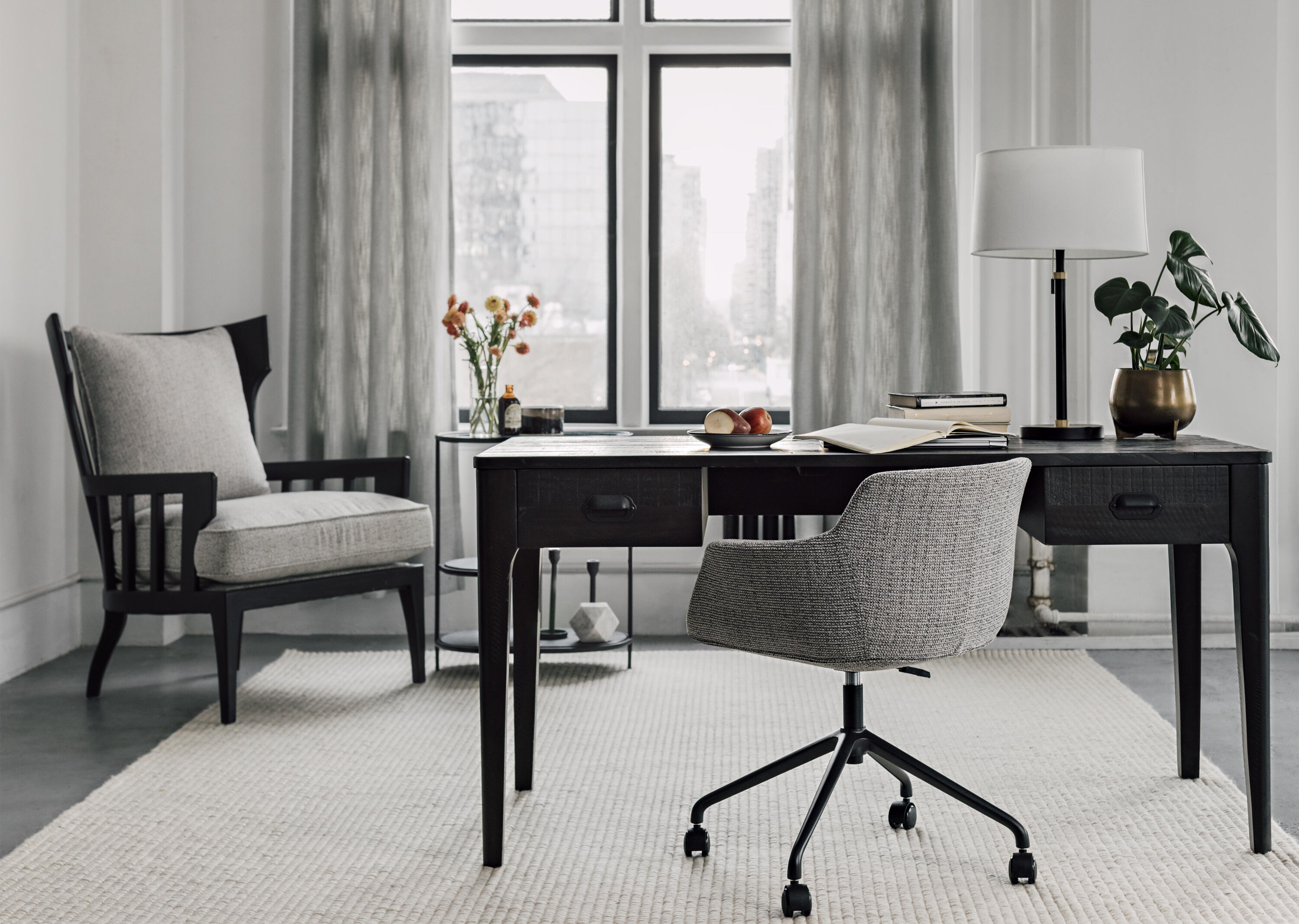 Goodwin Desk -Fernie Charcoal | Urban Barn