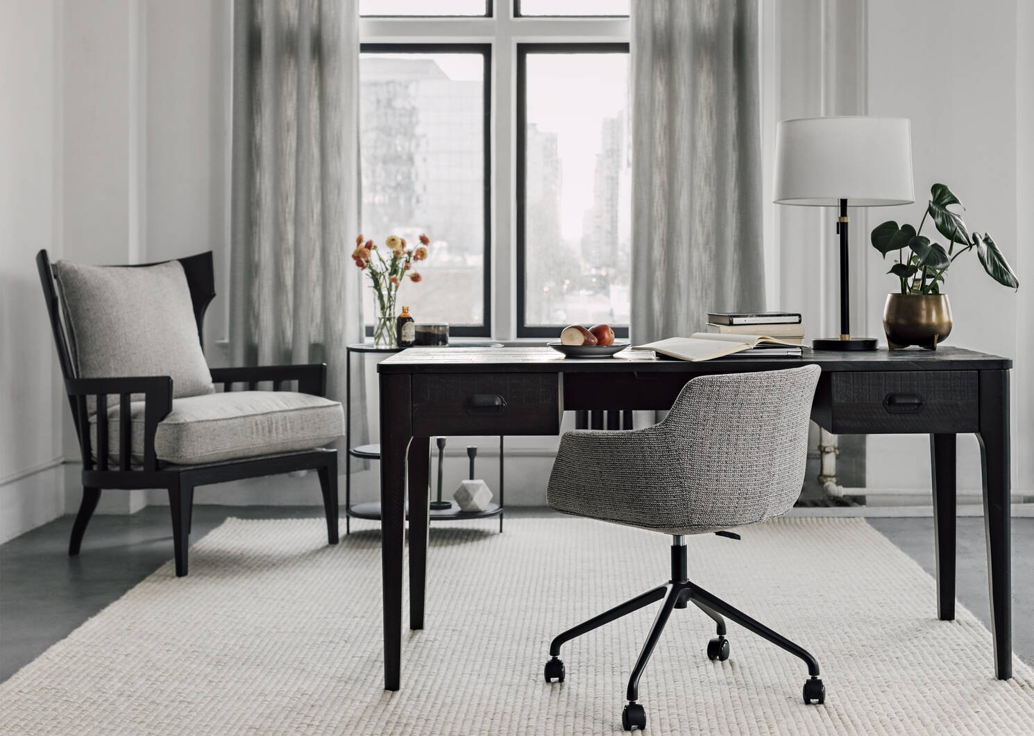 Goodwin Desk -Fernie Charcoal | Urban Barn