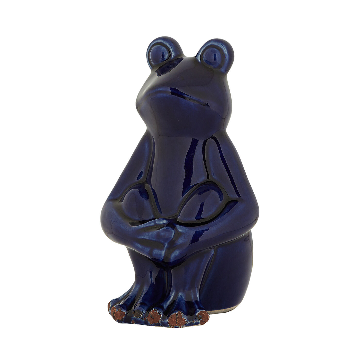 Ferdie Frog Chill Garden Decor Indigo | Urban Barn
