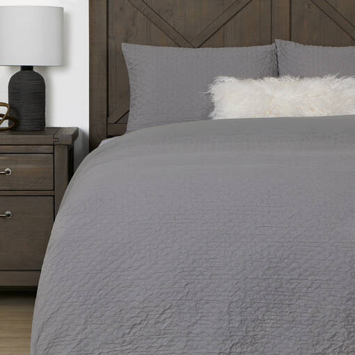 Darcy Duvet Set - Pebble