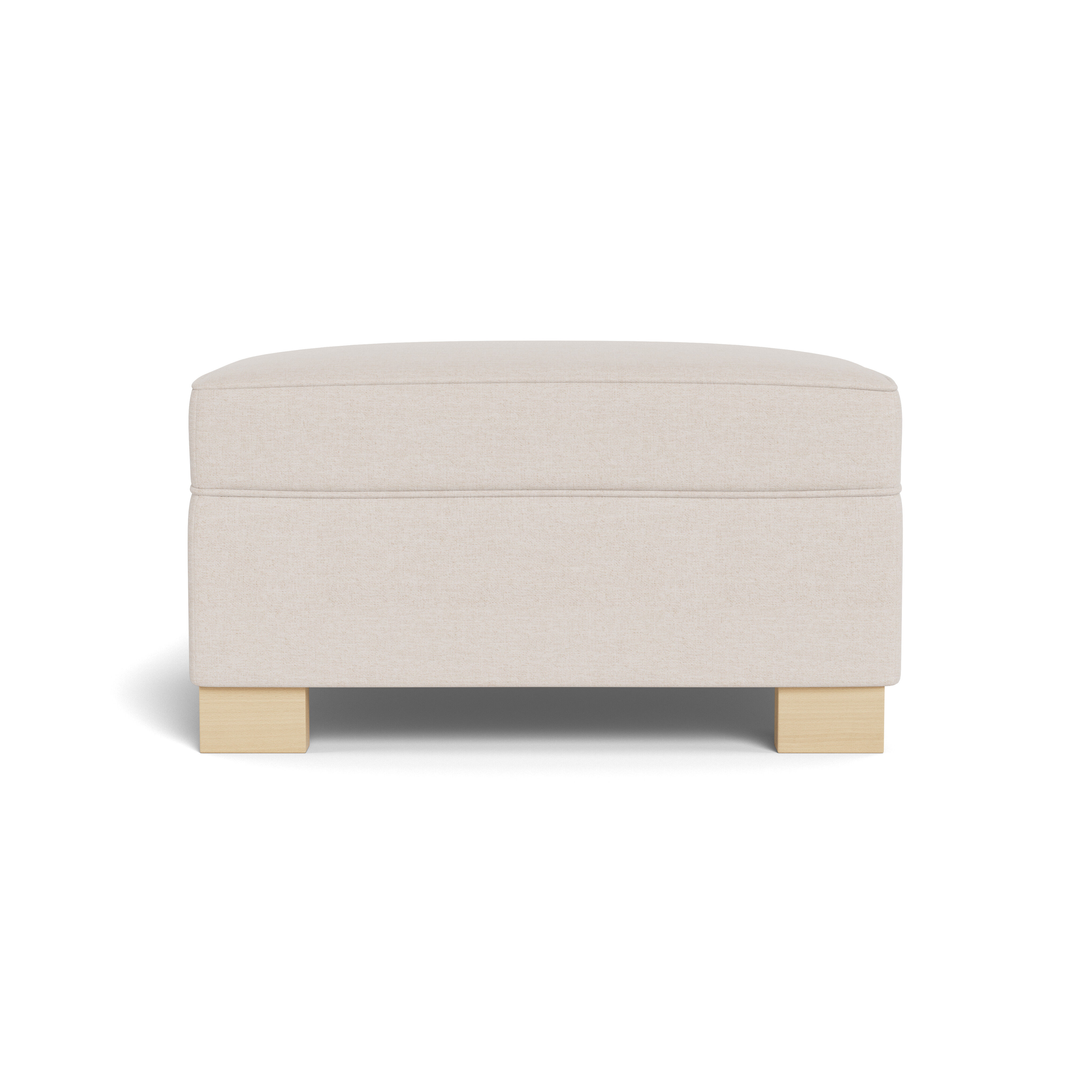 Durant Custom Ottoman | Kostal Seashell | Urban Barn