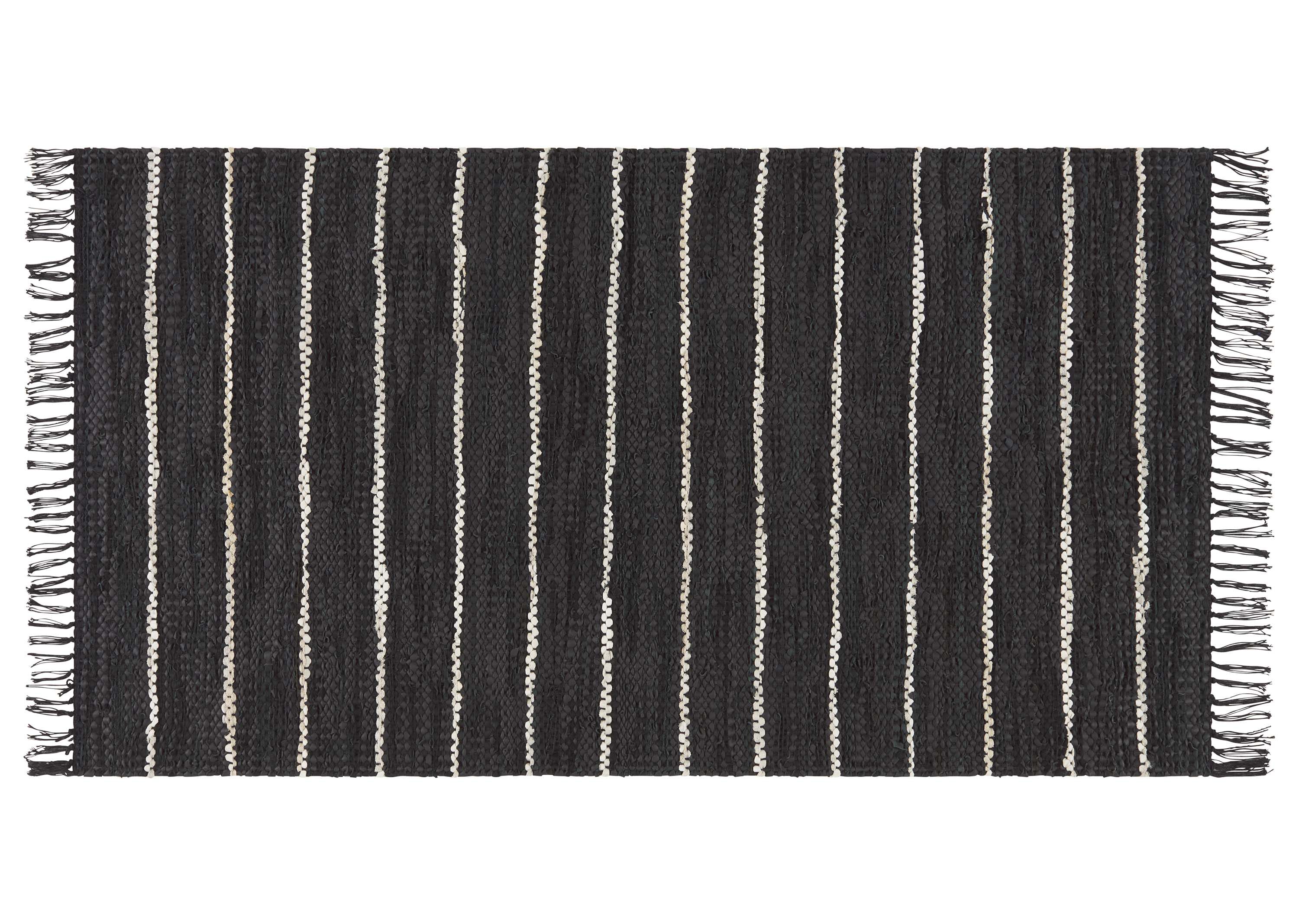 Kingsway Accent Rug 36x60 Black | Urban Barn
