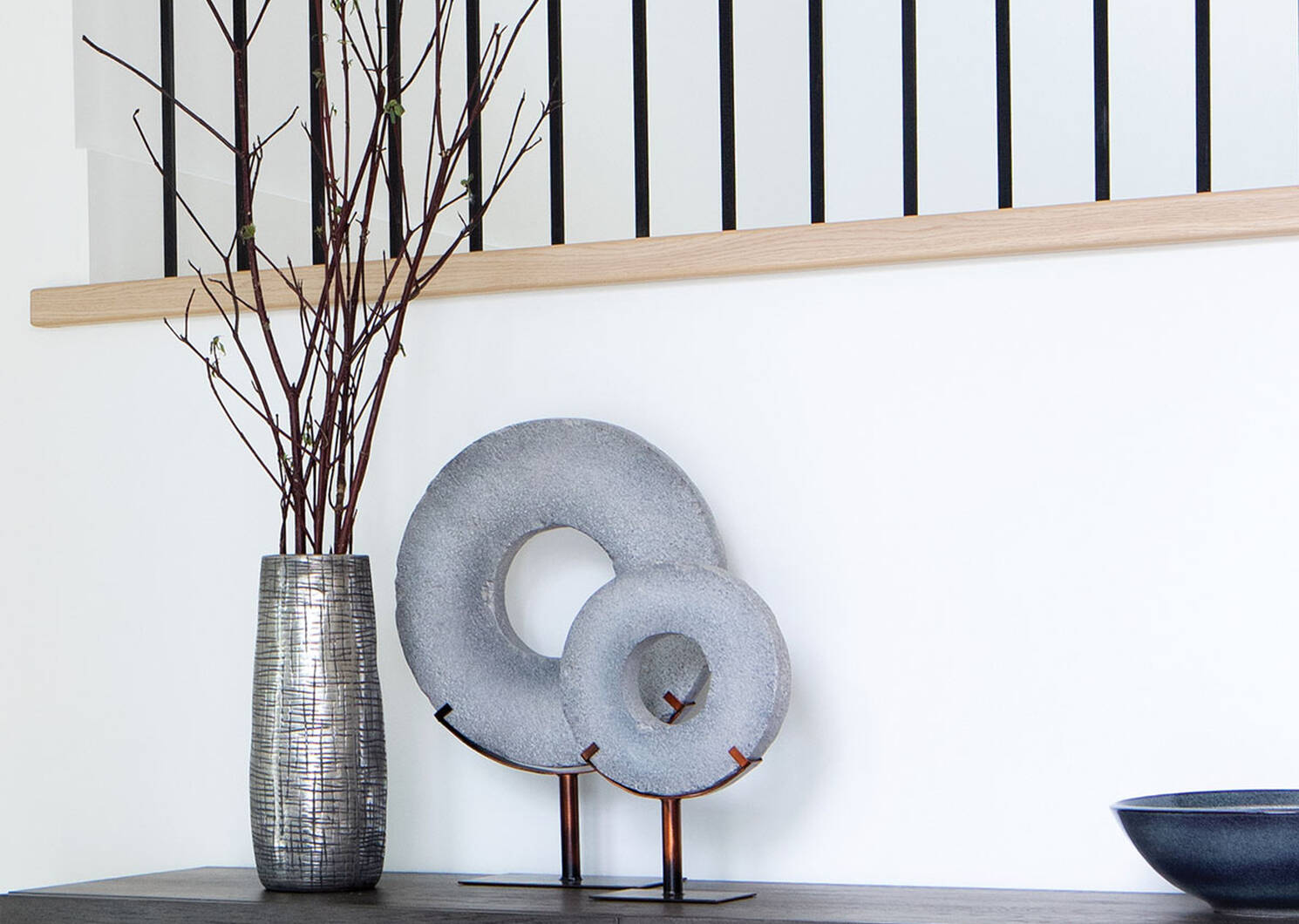 Cason Vase Large Silver | Urban Barn