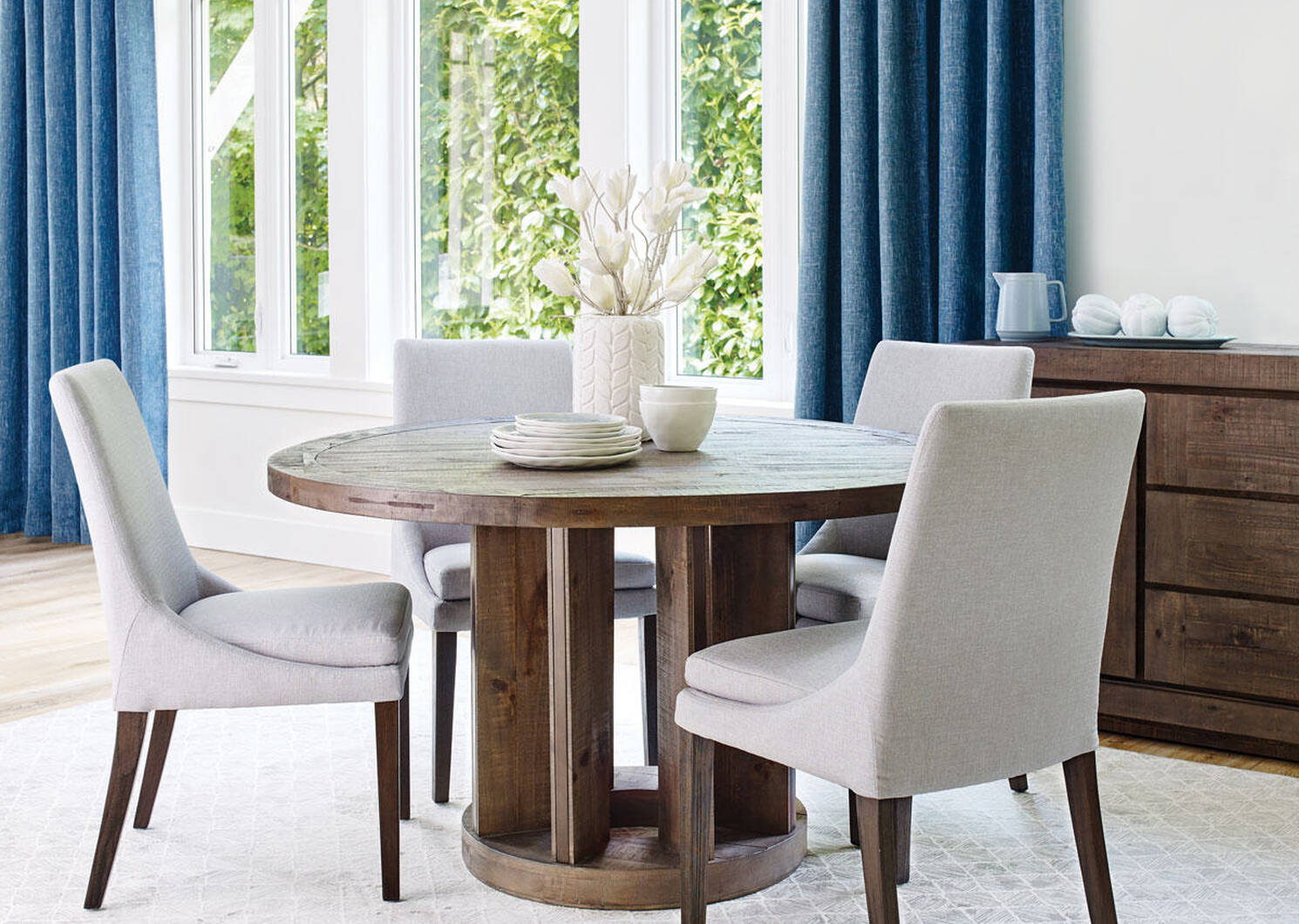 Mandalay Dining Table RND -Dune Brown | Urban Barn