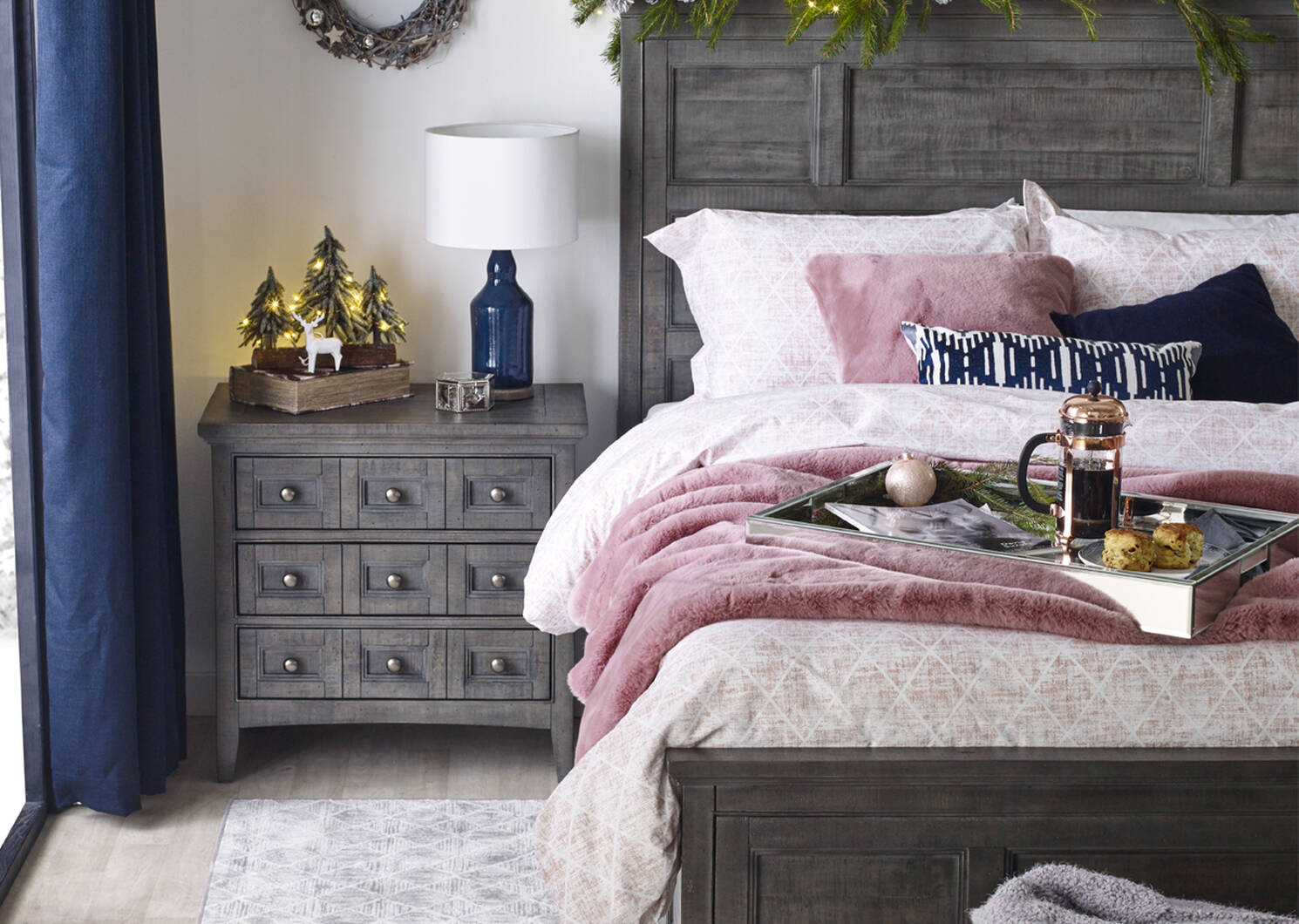 Malak Toss 12x22 Atlantic/Cobble | Urban Barn