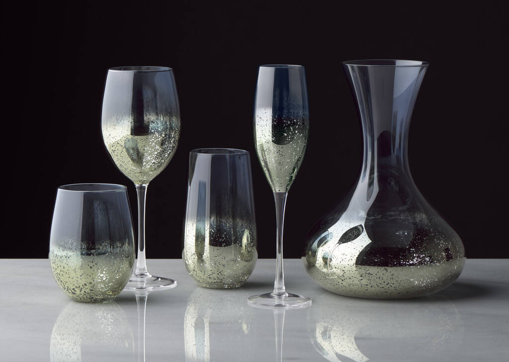 Rhapsody Wine Glass Blue/Haze | Urban Barn