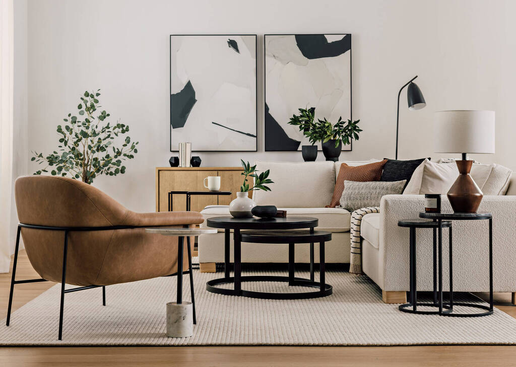 Irwin Nesting Coffee Table Set | Bronze | Urban Barn