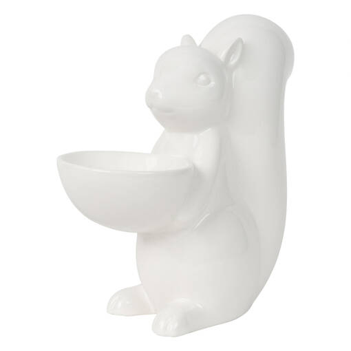 Squirrel Dish White