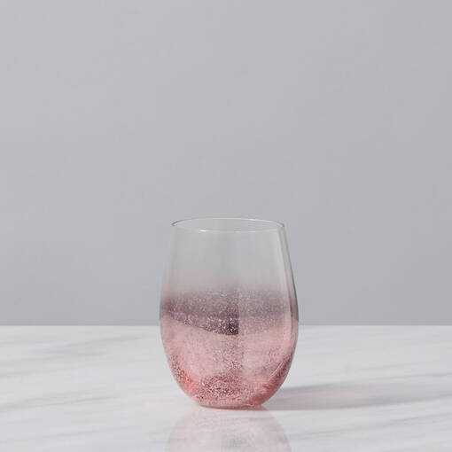 Shimmer Glassware Rose Gold