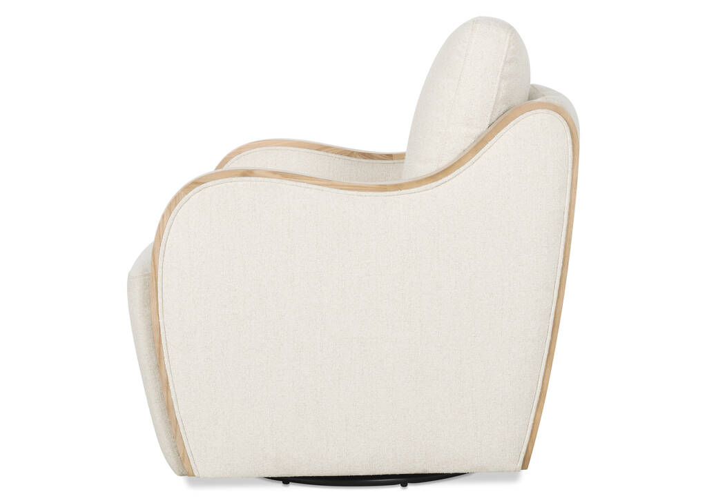 Olivia Swivel Armchair -Mel Ivory | Urban Barn