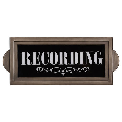 Recording Wall Sign