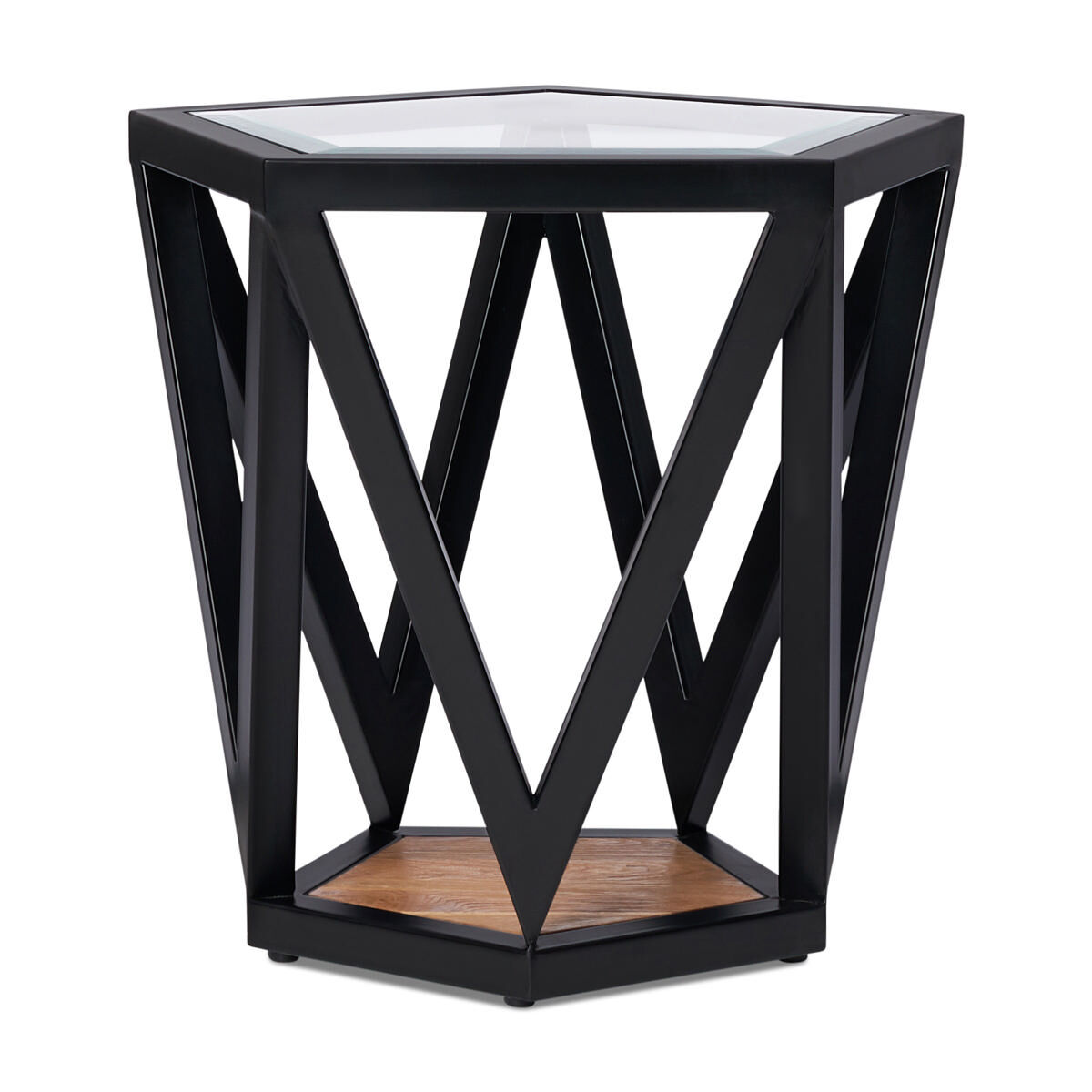 Pentagon Side table -Teak