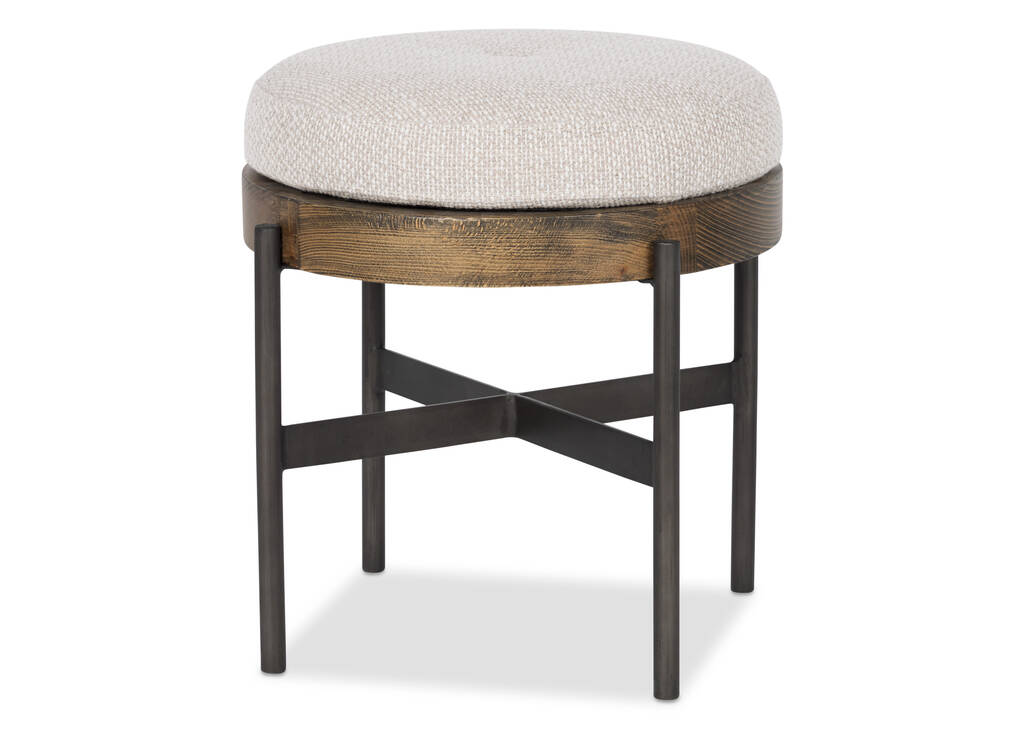 Claremont Ottoman 18" -Wyn Snow | Urban Barn