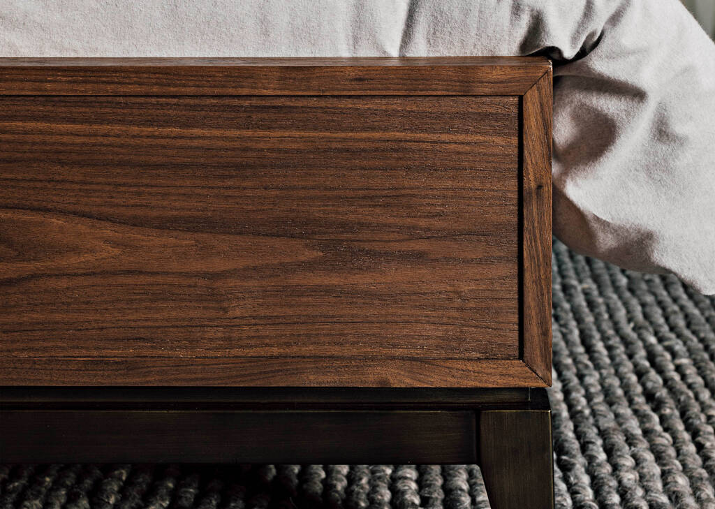 Houston Bed -Harris Walnut, KING | King | Urban Barn