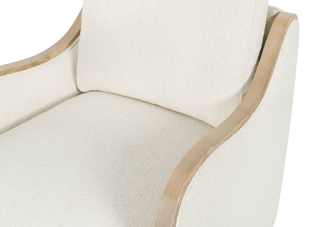 Olivia Swivel Armchair -Mel Ivory | Urban Barn