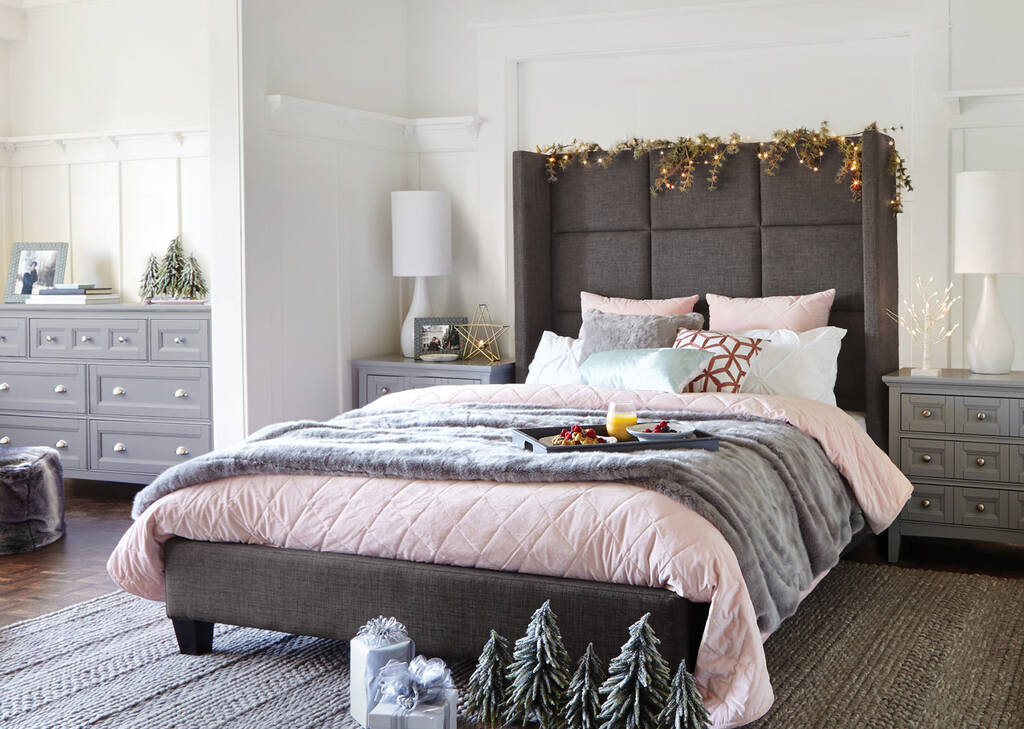 Greyson Bed -Tony Charcoal, KING | King | Urban Barn