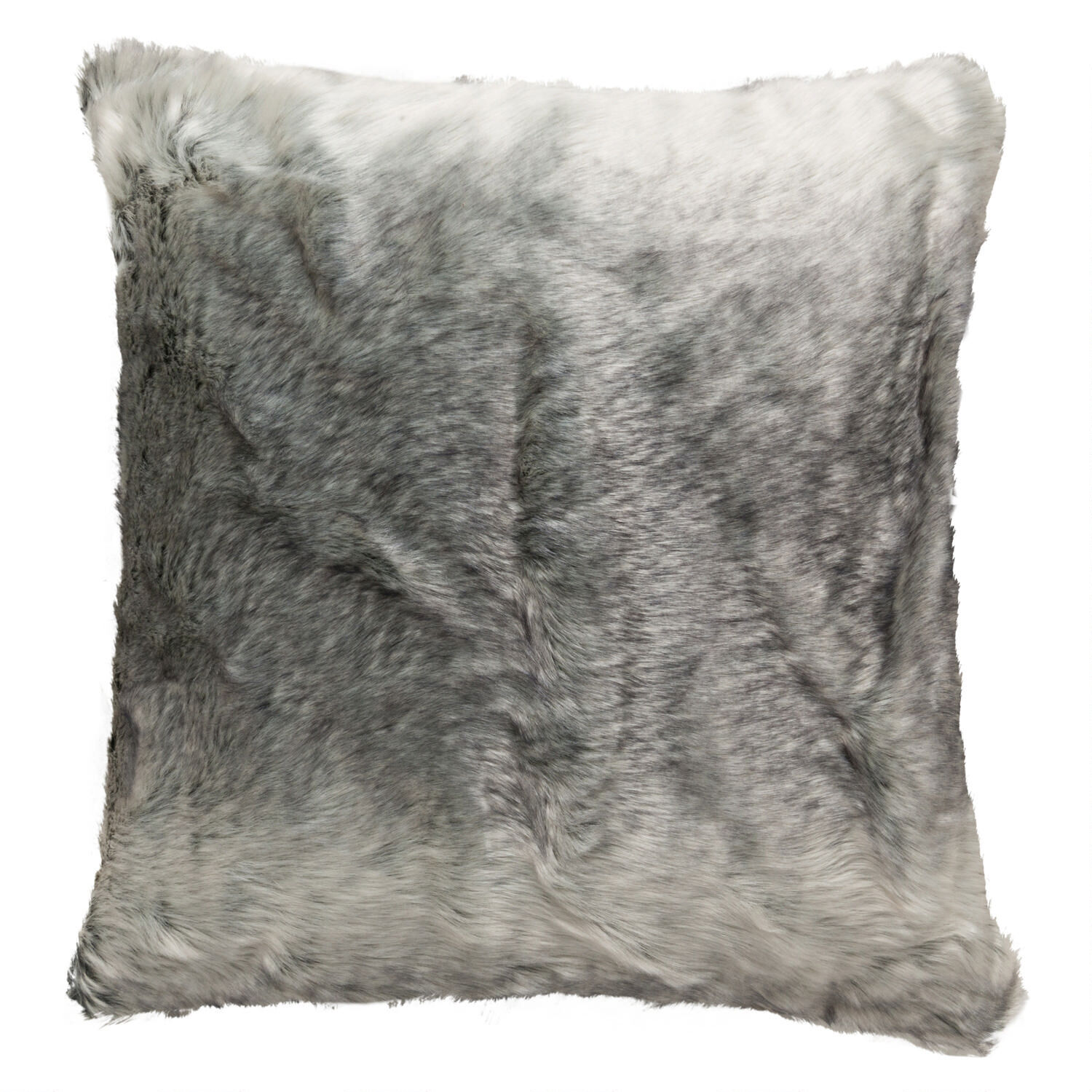 Sansa Faux Fur Toss 20x20 Grey Wolf | Urban Barn