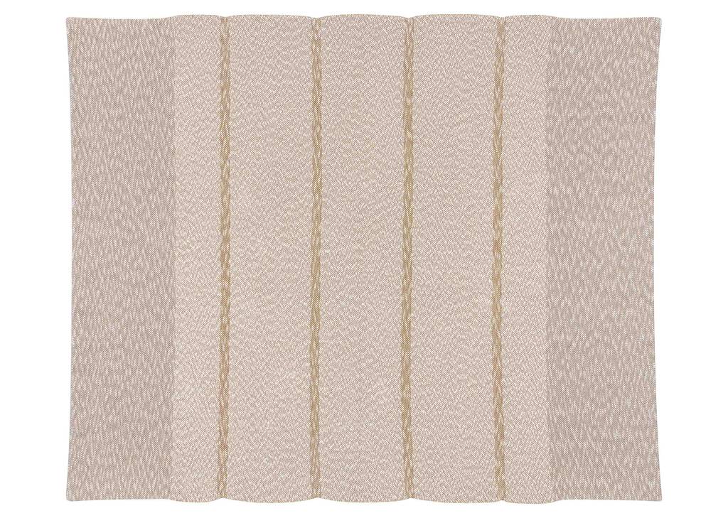Cade Striped Throw Ivory/Fog/Turmeric | Urban Barn